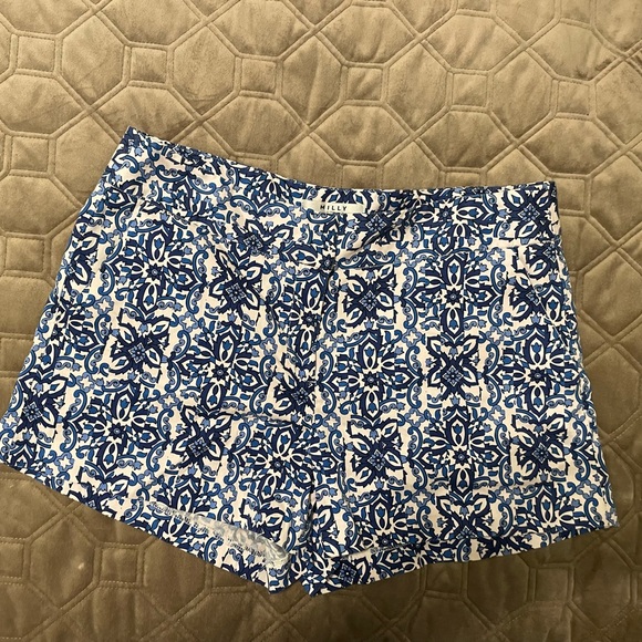 Milly | Shorts | Milly Blue And White Shorts Size | Poshmark